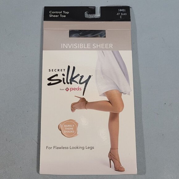 Peds | Accessories | Secret Silky By Peds Control Top Pantyhose Jet ...